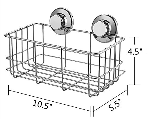SANNO Double Suction Hooks Suction Cups Vacuum Hook Suction Cup Shower Caddy Bath Wall Shelf