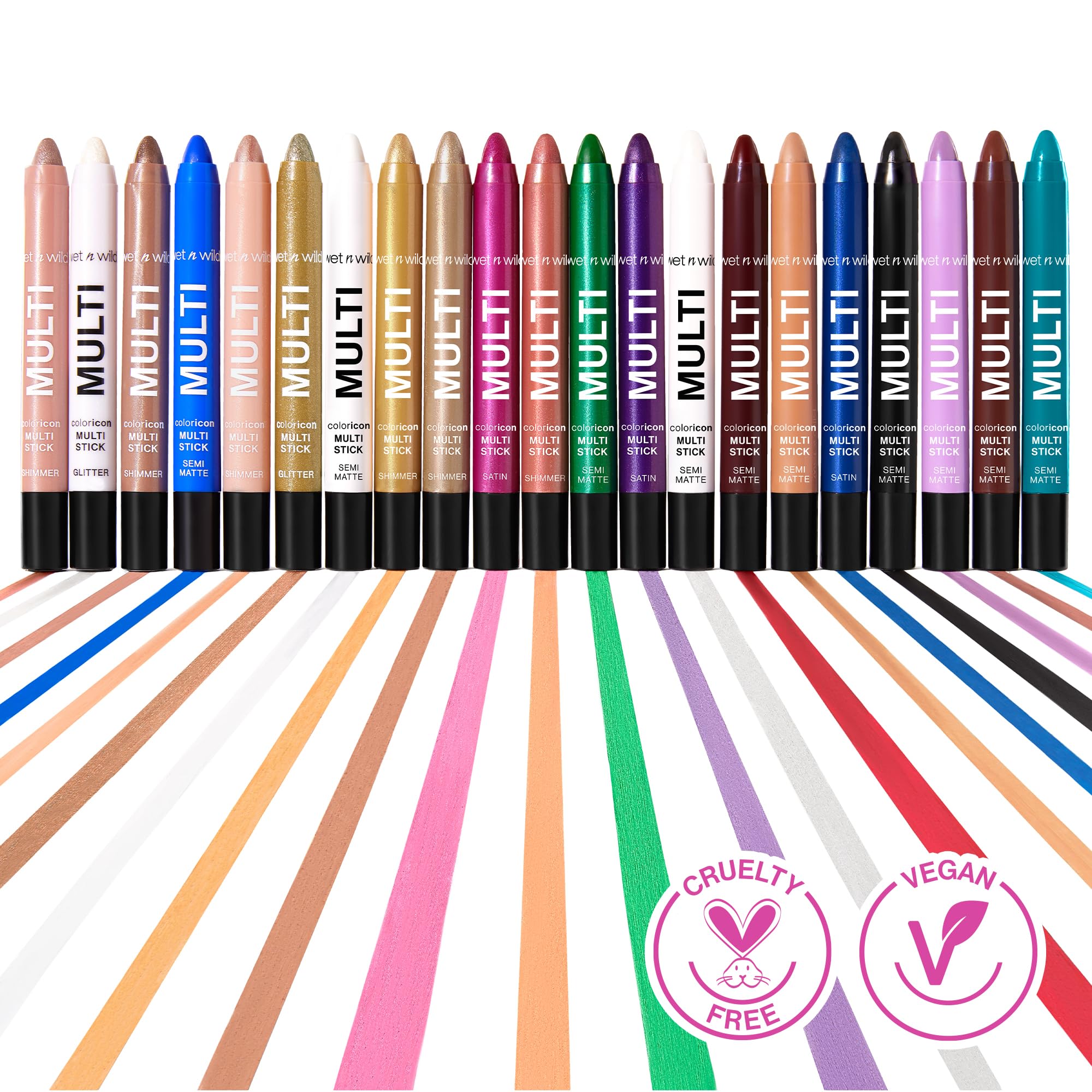 wet n wild Color Icon Cream Eyeliner Eyeshadow Multi-Stick, Moisturizing, Nourishing Velvety Cream-to-Powder Buildable & Blendable Formula, Cruelty-Free & Vegan - Poppy-lar