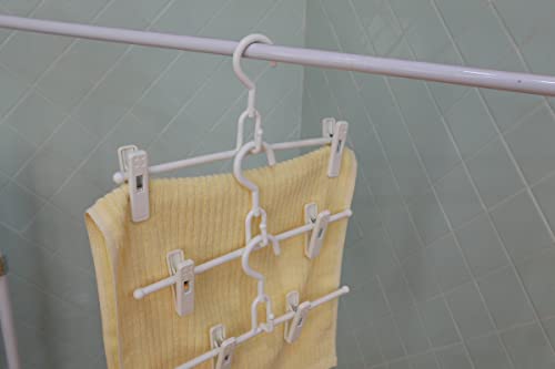 PURUS LIVING Relay Skirt Hanger (3P) Light-Weight Utilizing Organized Closet Space Saving Neat Arrangement Easy Storage Eco-Friendly Materials Non-Slip Design Clothes Pants Jacket Storage Organizer