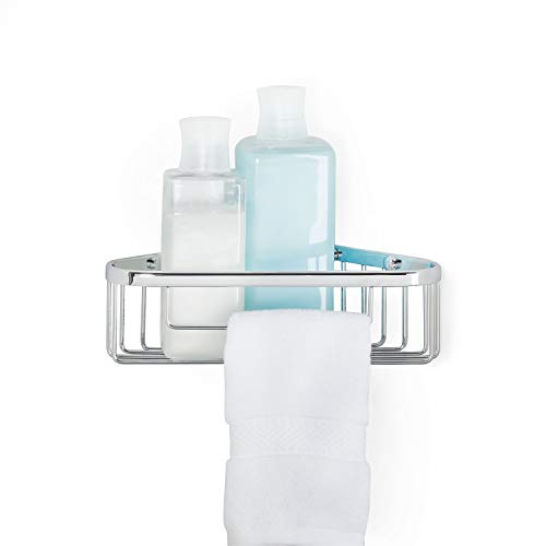 Better Living Products 11251 Bath Boutique Traditional 10-Inch Corner Basket, Chrome
