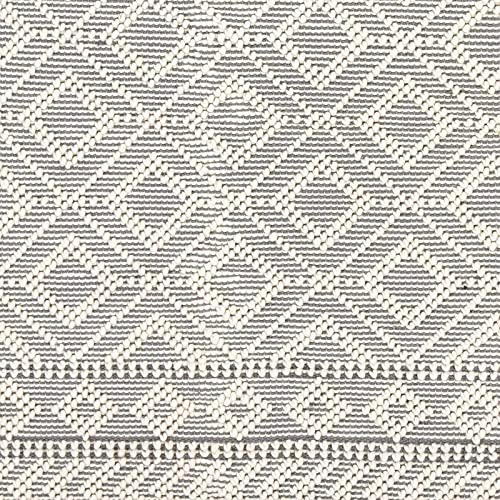 Hauteloom Glastonbury Wool Living Room, Bedroom Area Rug - Traditional, Transitional - Gray, White - 8' x 10'