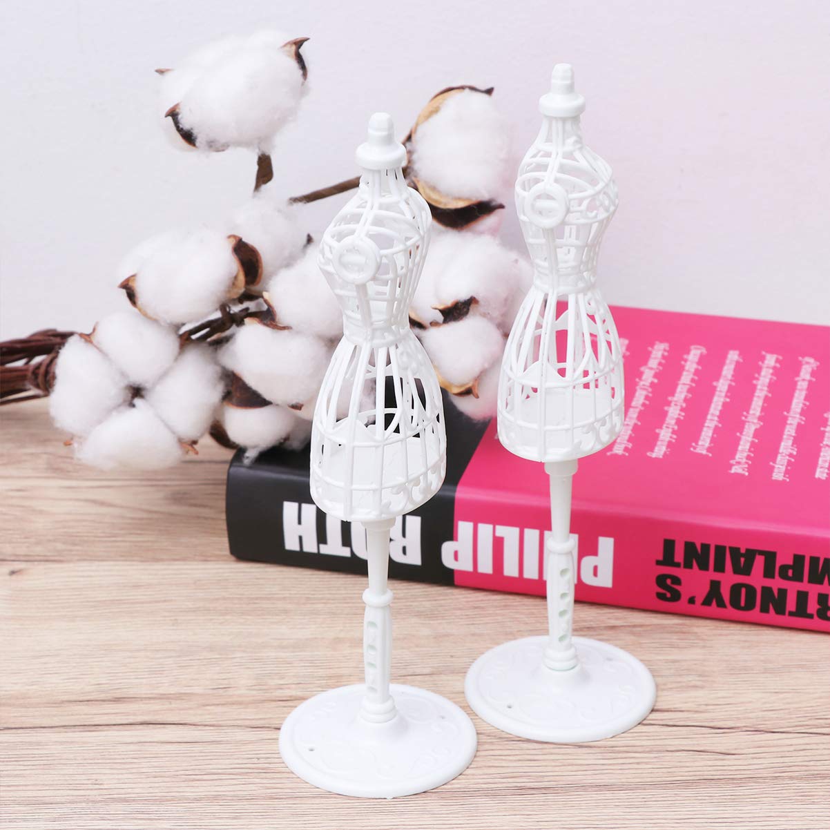 15pcs Doll Dress Form Mini Mannequin Dress Form Cloth Gown Clothing Clothes Gown Display Mini Mannequin Model Stand for Doll Display Holder Toy