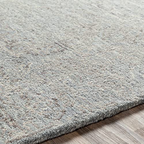 Hauteloom Watchung Wool Living Room, Bedroom Area Rug - Transitional - Gray, Green - 8' x 10'