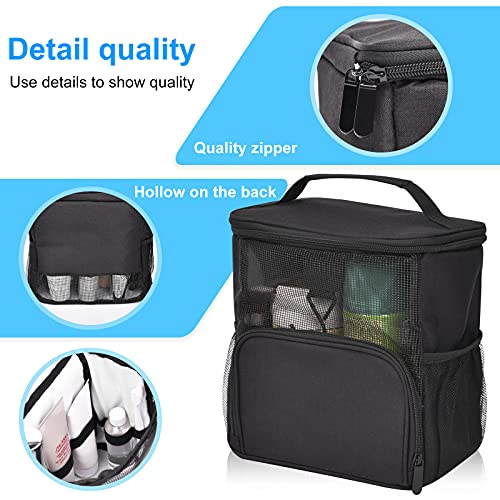 Conliga Portable Shower Caddy , (Updated Version, Full Size Bottle Compatible), Hanging Toiletry Bag, Large Capacity,Water-resistant Easy Dry