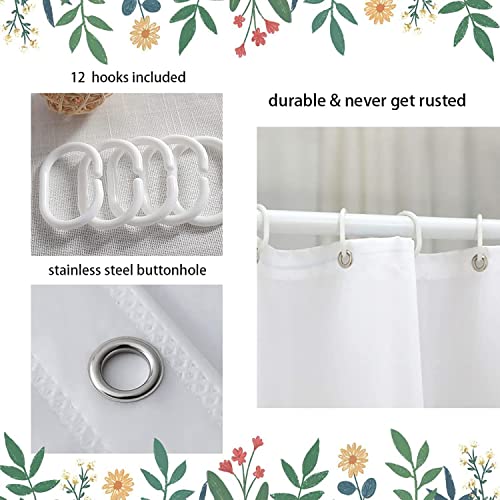 4PCS Red Rose Shower Curtain Set with Rugs,Toilet Lid Cover,U-Shaped Mat,Contemporary Water Pattern Red Rose Pattern Shower Curtains for Bathroom Waterproof Polyester Flower Bathroom Sets,71x71