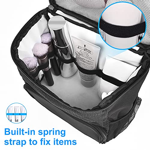 Conliga Portable Shower Caddy , (Updated Version, Full Size Bottle Compatible), Hanging Toiletry Bag, Large Capacity,Water-resistant Easy Dry