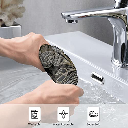 Art Deco Style Common Canadian Loons Hand Towel For Bathroom Kitchen Microfiber Fingertip Bath Towels 12 X 27.5 Inch Soft Decorative Home Hotel Gym Laundry Room
