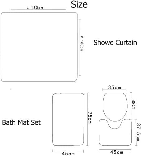4PCS Pretty Long Eyelash Shower Curtain Sets Gold Drips Hello Gorgeous Waterproof Cloth Polyester Bath Curtain Bathtub Curtains, Bathroom Carpet Toilet Lid Cover and Bath Mat (no flash) (eyelashes-1)