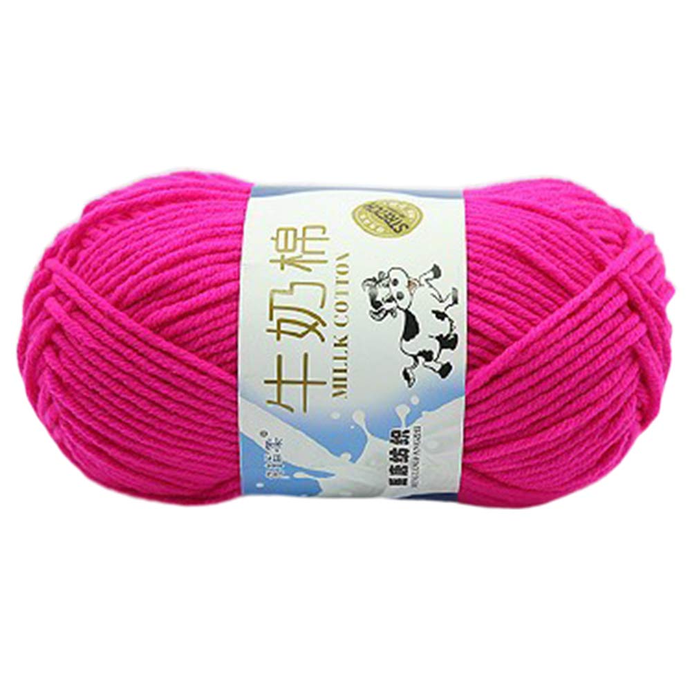 50g DIY Soft Milk Cotton Fiber for Knitting Sweater Blanket Scarf Crochet Knitting Yarn Ball