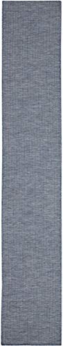 Nourison Positano Indoor/Outdoor Navy Blue 2'2" x 12' Area Rug, Easy Cleaning, Non Shedding, Bed Room, Living Room, Dining Room, Backyard, Deck, Patio (2x12)