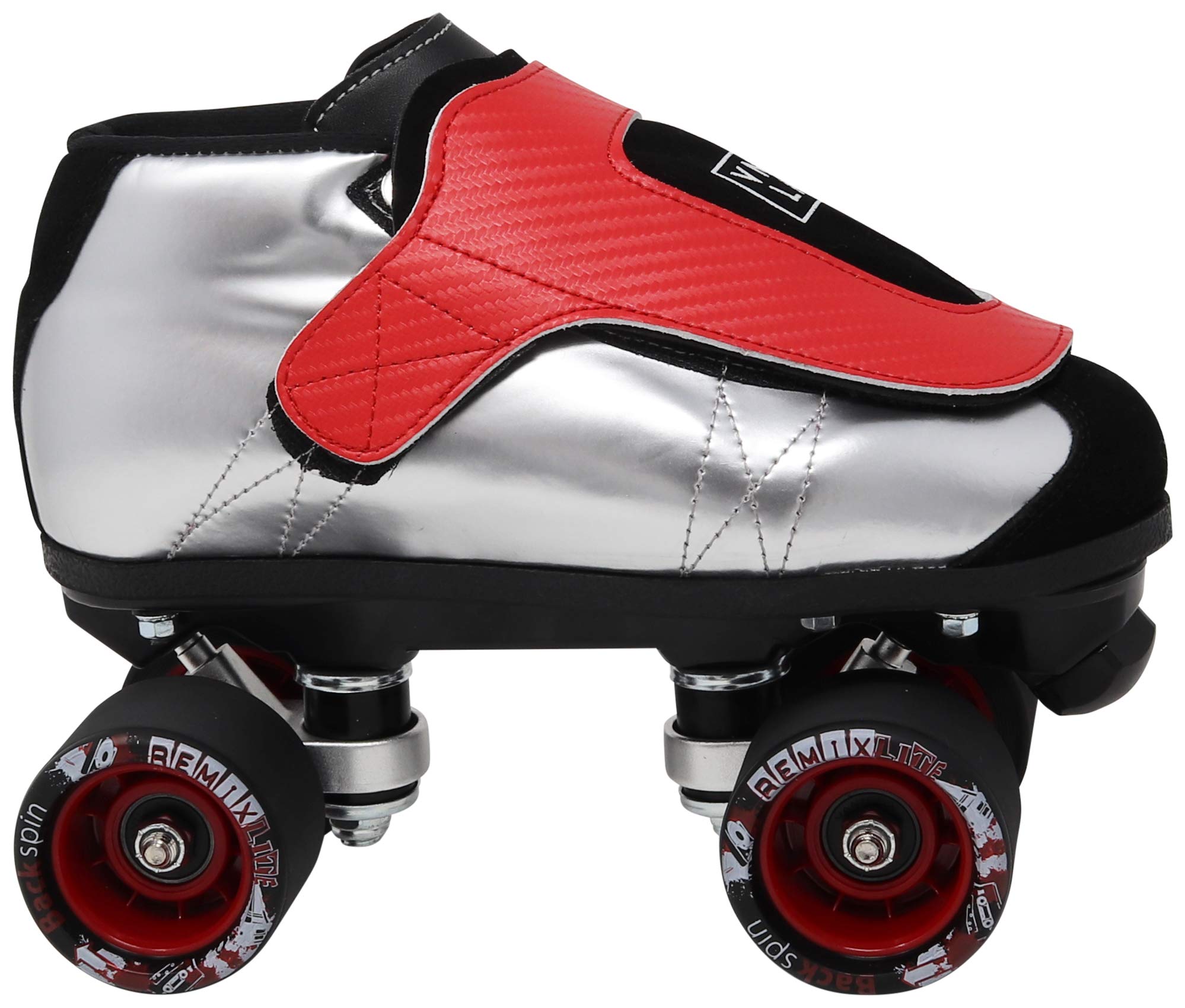 VNLA Junior SLVR Jam Skates for Men and Women - Indoor Unisex Quad Roller Skates, Men 6 / Women 8