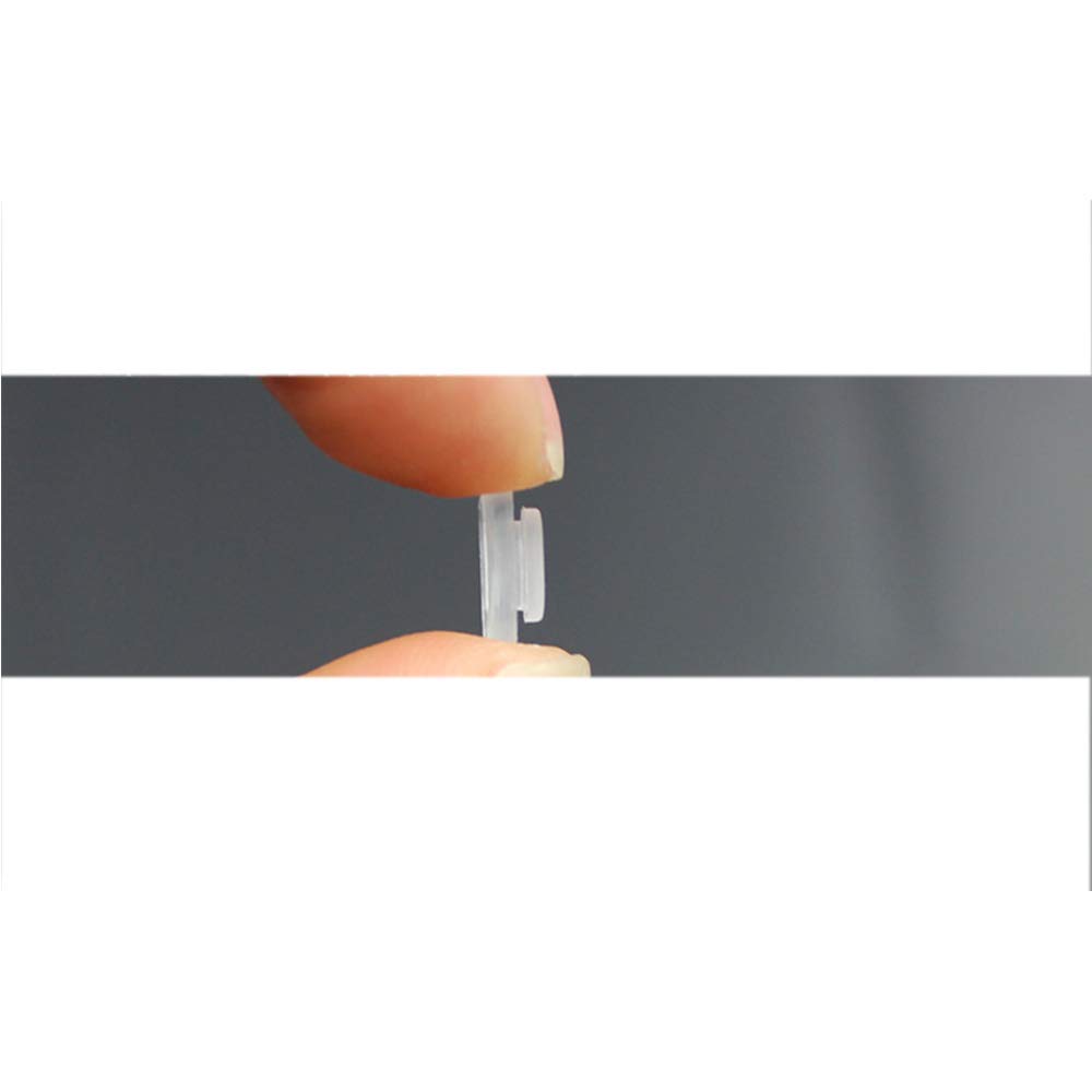 Eyeglass Nose Pads Pieces 11mm 4Pairs Replacement Square Rectangle Push Slide Slip in Silicone Nosepads for Eye Glasses Eyeglasses Sunglasses Costa Maui and More