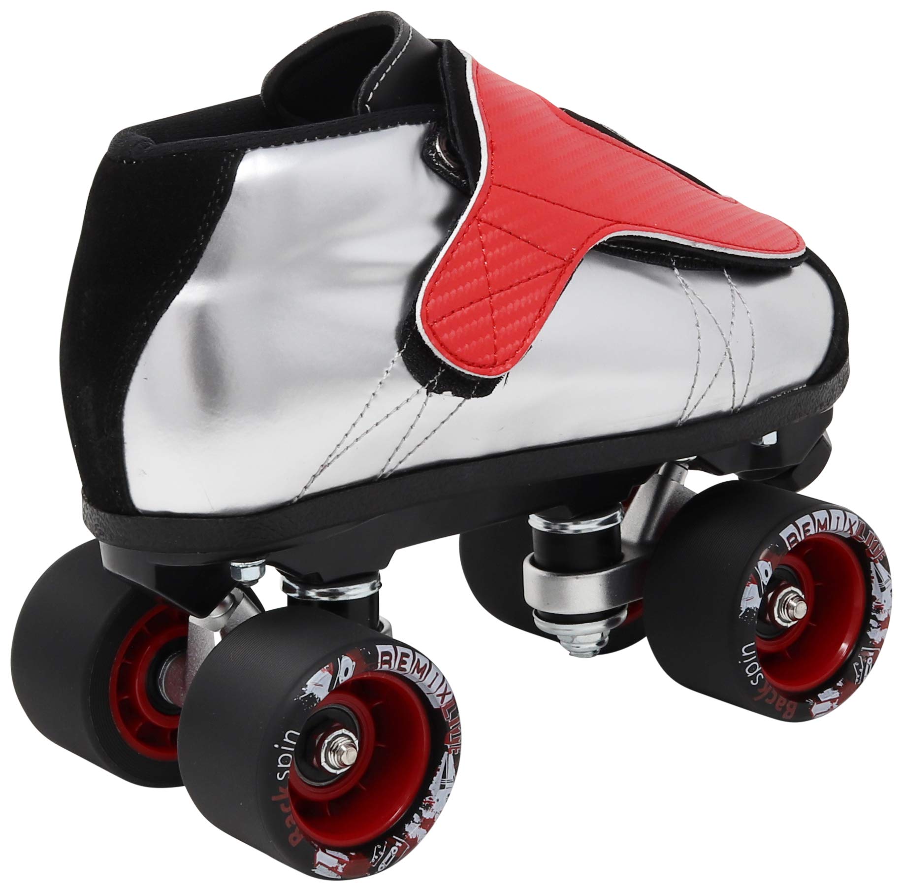 VNLA Junior SLVR Jam Skates for Men and Women - Indoor Unisex Quad Roller Skates, Men 6 / Women 8