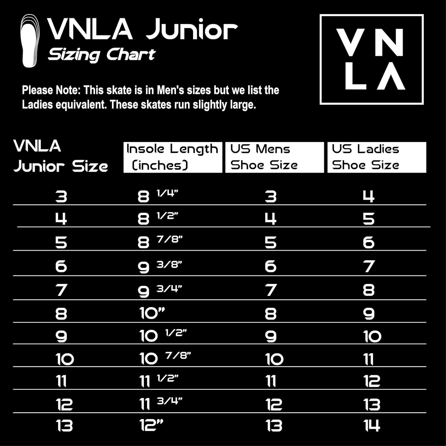 VNLA Junior SLVR Jam Skates for Men and Women - Indoor Unisex Quad Roller Skates, Men 6 / Women 8