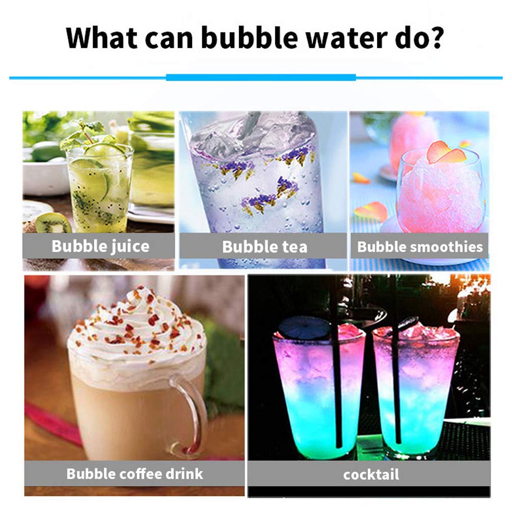 Portable Siphon Manual Bubble Water Sodas Machine Mini Carbonated Soft Drink Juice Soda Maker Spritzers for Home Bar Travel Use