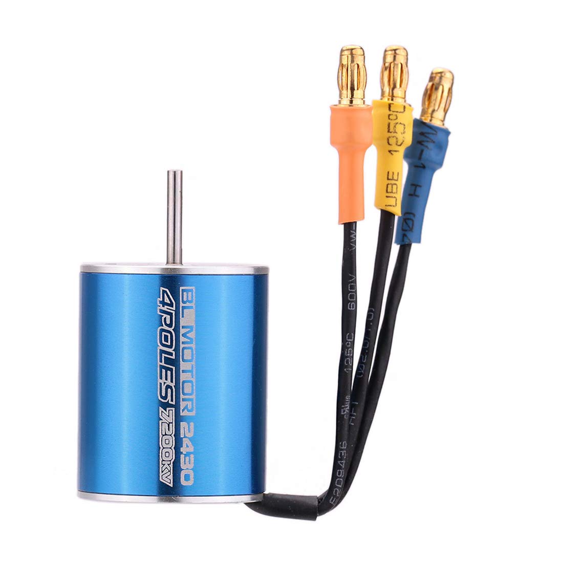 Surpass Hobby 2430 5800KV 7200KV 4P Sensorless Brushless Motor & 25A Brushless ESC Electric Speed Controller for 1/16 1/18 RC Car Truck Model (7200KV)