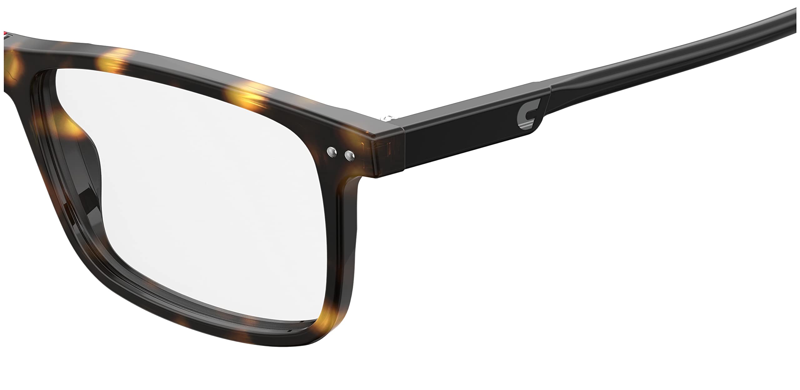 Carrera 2001T/V Rectangular Prescription Eyewear Frames, Havana Black, 50mm, 16mm