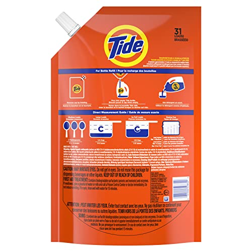 Tide Laundry Detergent Liquid Soap Pouches, High Efficiency (HE), Original Scent, 93 Total Loads (Pack of 3)