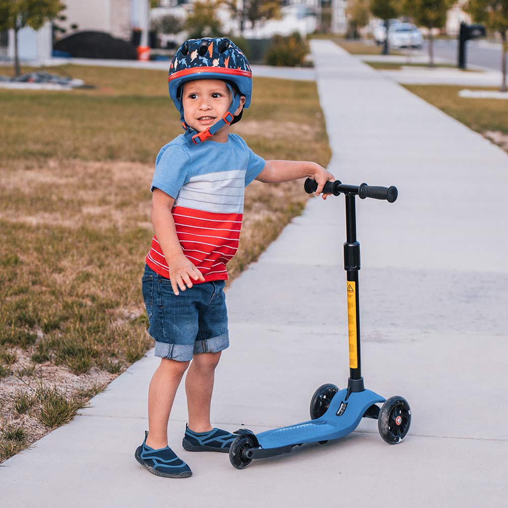 Kids Kick Scooters for Toddlers Boys Girls Ages 2-5 Years Old, Adjustable Height, Extra Wide Deck, Light Up Wheels, Easy to Learn, 3 Wheels Scooters, Pink