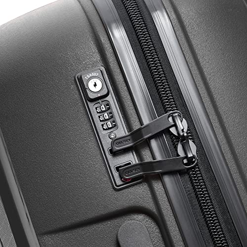 Delsey PARIS - BELMONT PLUS - Extra Large Rigid Suitcase - 82x52x35 cm - 123 liters - XL - Black, Black, 123 l