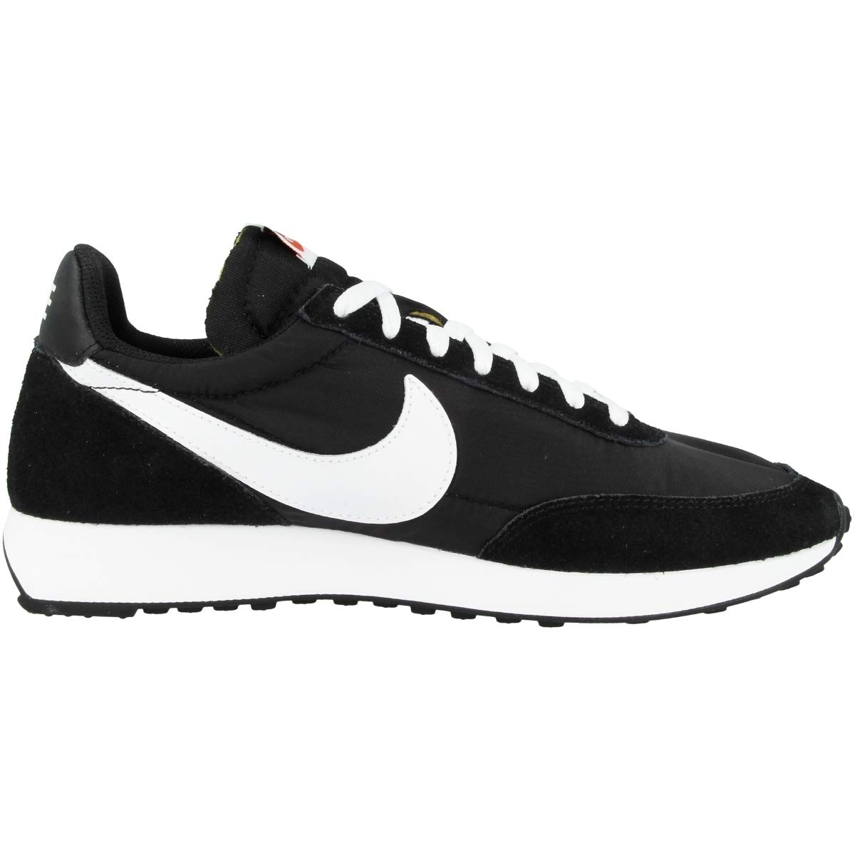 NIKE Men's Race Running Shoe, Black White Team Orange, 11