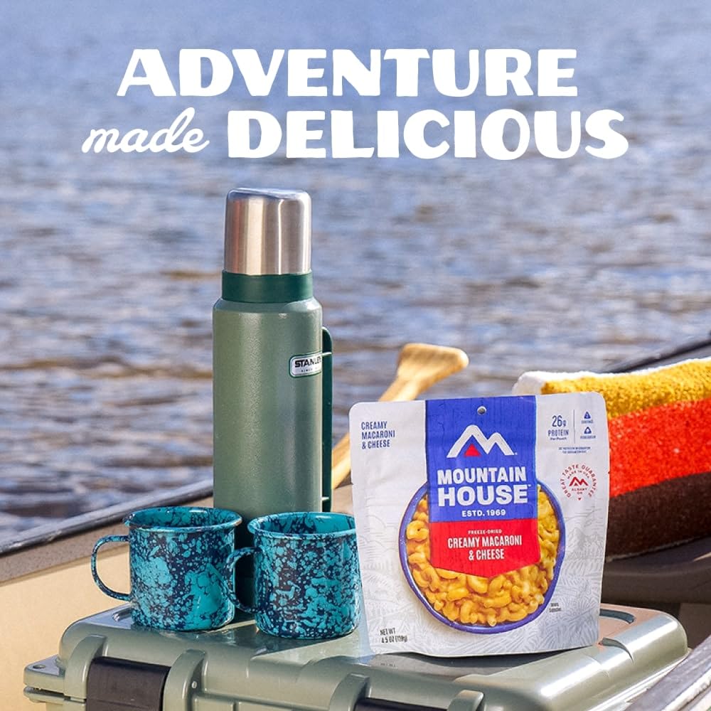 Mountain House Creamy Macaroni & Cheese | Freeze Dried Backpacking & Camping Food | 6-Pack