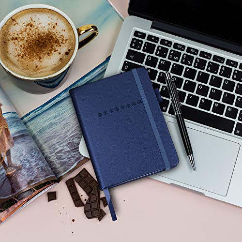 Legend Planner Password Book with Alphabetical tabs. Internet Address Keeper Logbook. Journal for Website Logins, Pocket 4x5.5" (Mystic Blue)