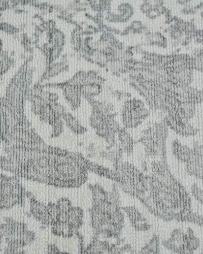 Handmade Modern Contemporary Gray Area Rug 8 x 10