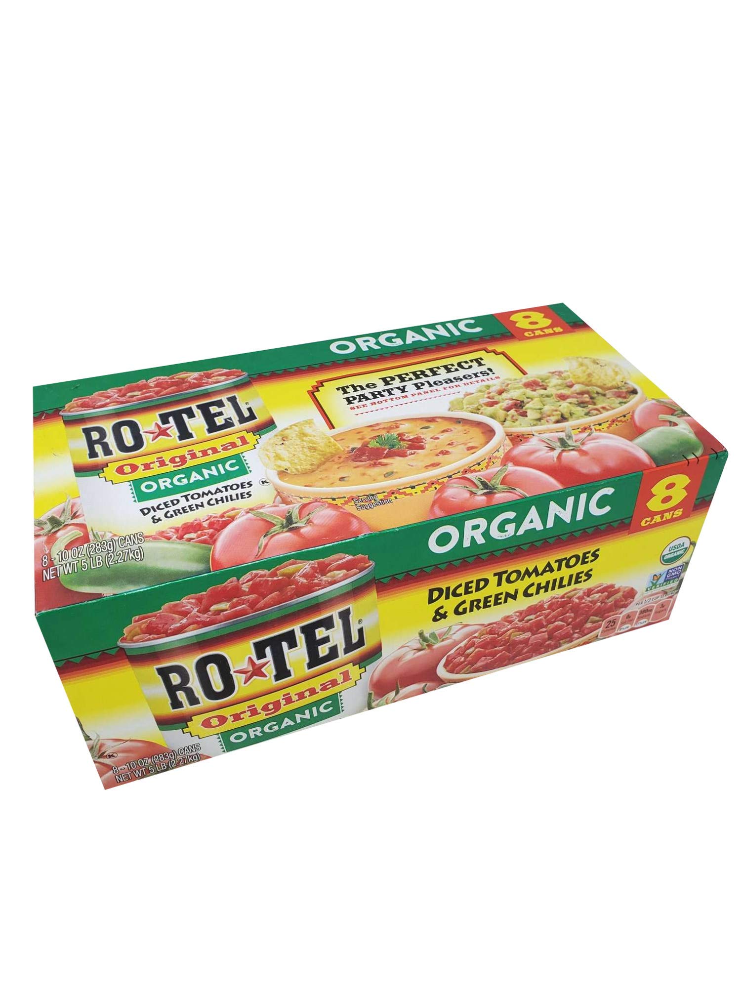 Rotel Original Organic Diced Tomatoes & Green Chilies, 10 Ounce Can (Pack of 8)