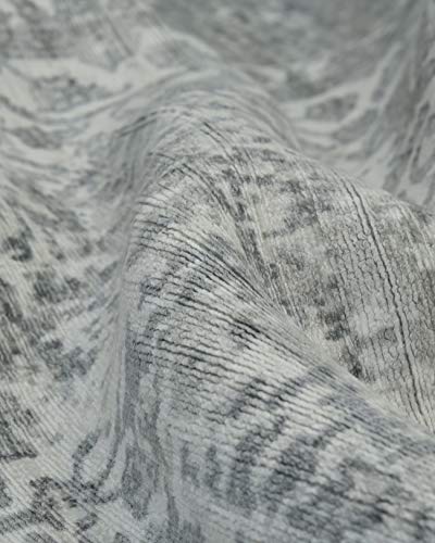 Handmade Modern Contemporary Gray Area Rug 8 x 10