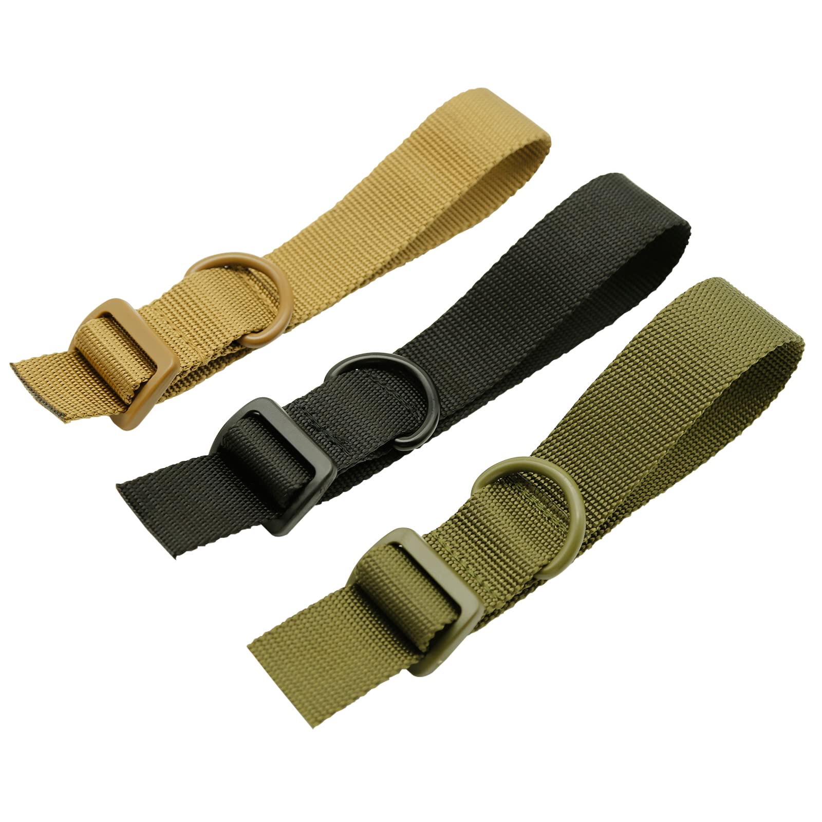 Aolamegs Tactical Gun Sling,Adjustable Rifle Sling 1.25β Nylon Strap with D Ring Loop for Hunting (2Pack)