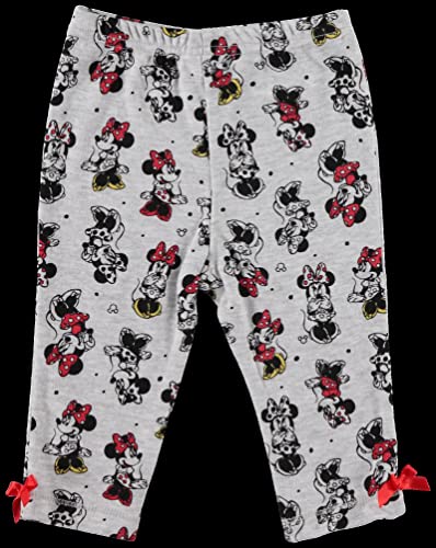 Disney Minnie Mouse Newborn Baby Girls 4 Piece Outfit Set: Bodysuit Pants Bib Hat Red 3-6 Months
