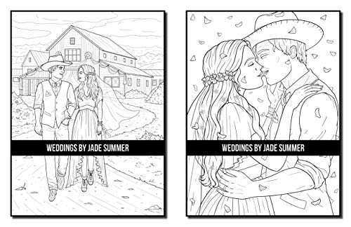 Weddings: An Adult Coloring Book with Beautiful Brides, Handsome Grooms, Lovely Flowers, Romantic Scenes and More!