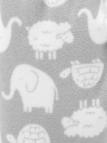 Simple Joys by Carter's Unisex Babies' Fleece Pants, Pack of 4, Grey/Animal, 6-9 Months