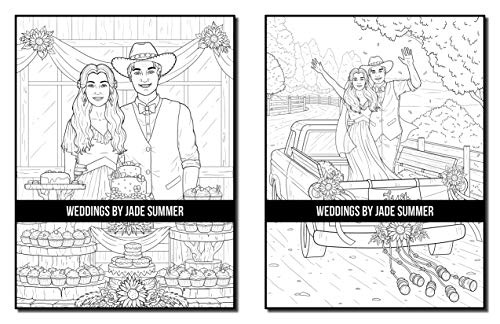 Weddings: An Adult Coloring Book with Beautiful Brides, Handsome Grooms, Lovely Flowers, Romantic Scenes and More!