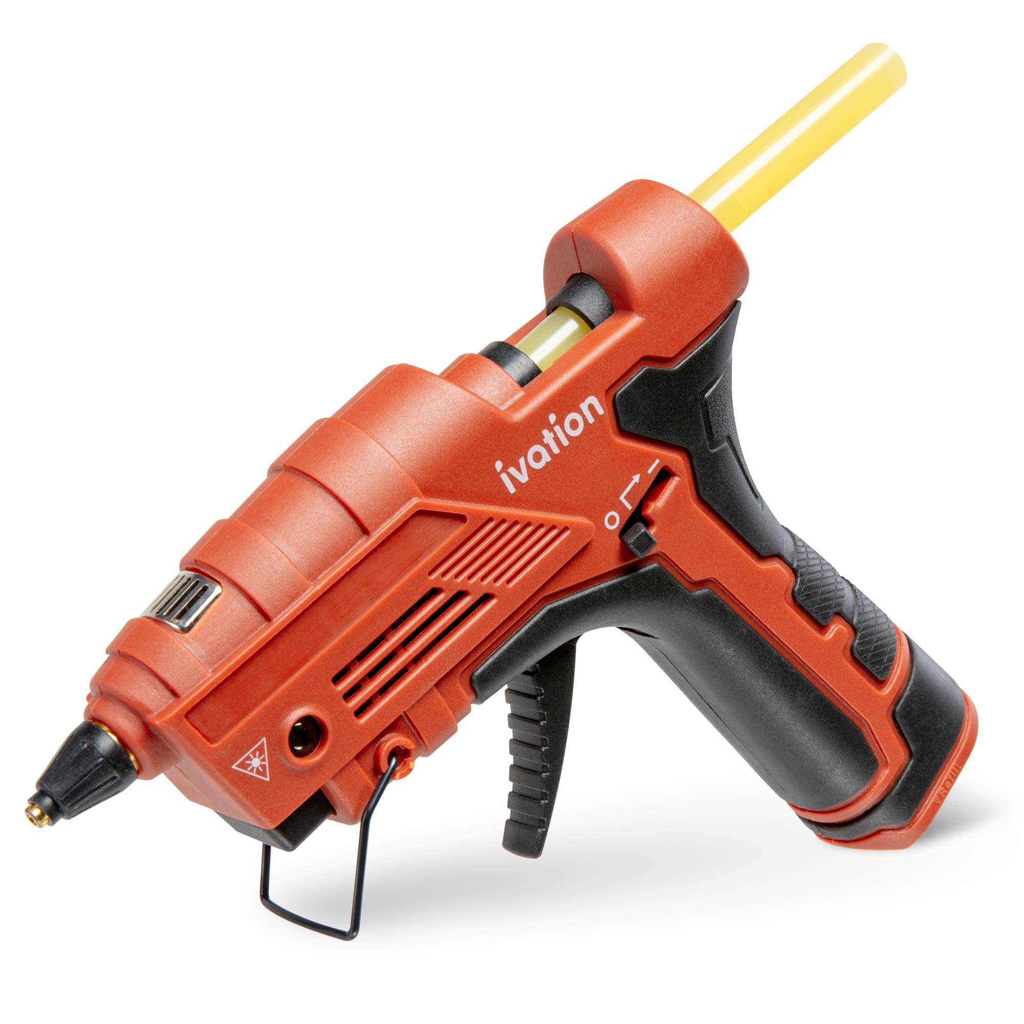 Ivation Cordless Butane Powered Glue Gun, Fast Heat-Up Gas Powered Hot GlueGun with Self-Regulating Temperature for DIY Projects, Arts & Crafts, Woodworking, Home Repairs Gift Decorations & More