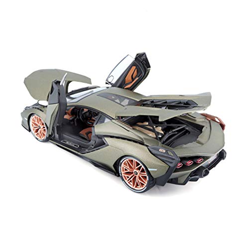 Lamborghini Bburago,Plastic ,1:18 Sián FKP37 - Green