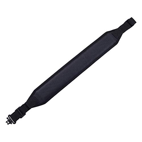 BOOSTEADY Black Shotgun Sling with Shell Holder, 2 Point Non-Slip Adjustable Ammo Sling for Shotgun - Holds 15 Shells