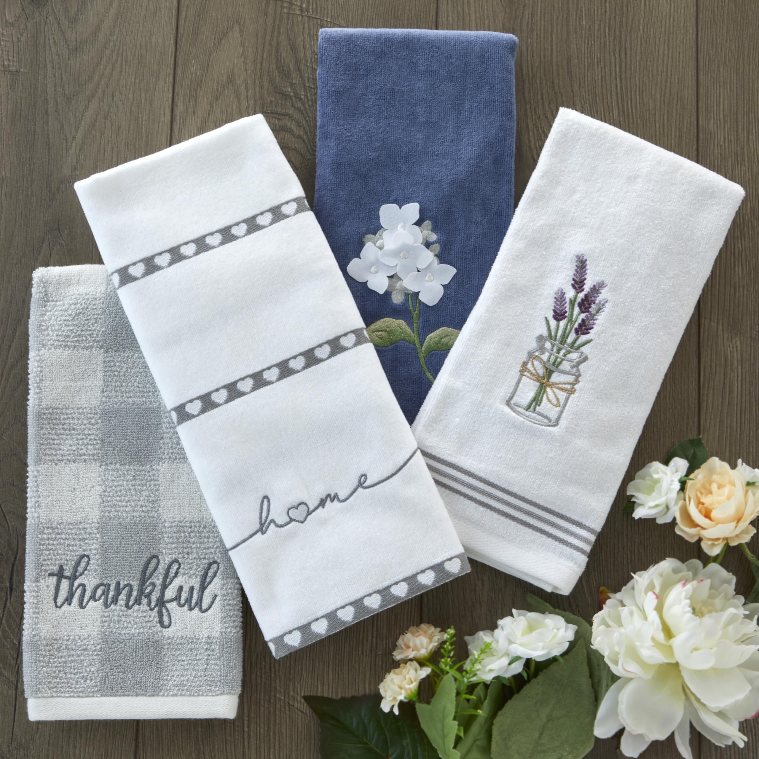 SKL Home by Saturday Knight Ltd. Thankful Plaid Hand Towel (2-Pack), Gray