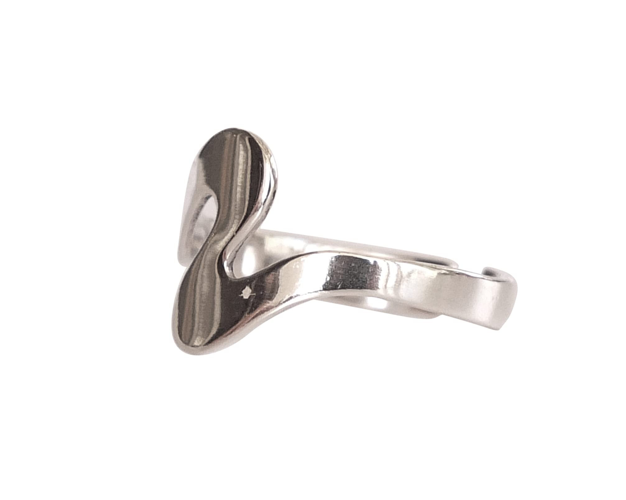 Handmade Silver Swirl Band Adjustable Toe Ring, 925 Sterling Silver, Small Dainty Open Toe, Pinky or Knuckle Rings for Women, By MiYa Jewelry Creations