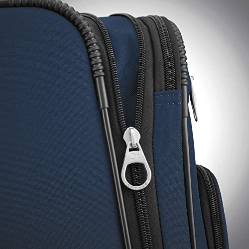 American Tourister Pop Max Softside Luggage with Spinner Wheels, Navy, 3-Piece Set (21/25/29)