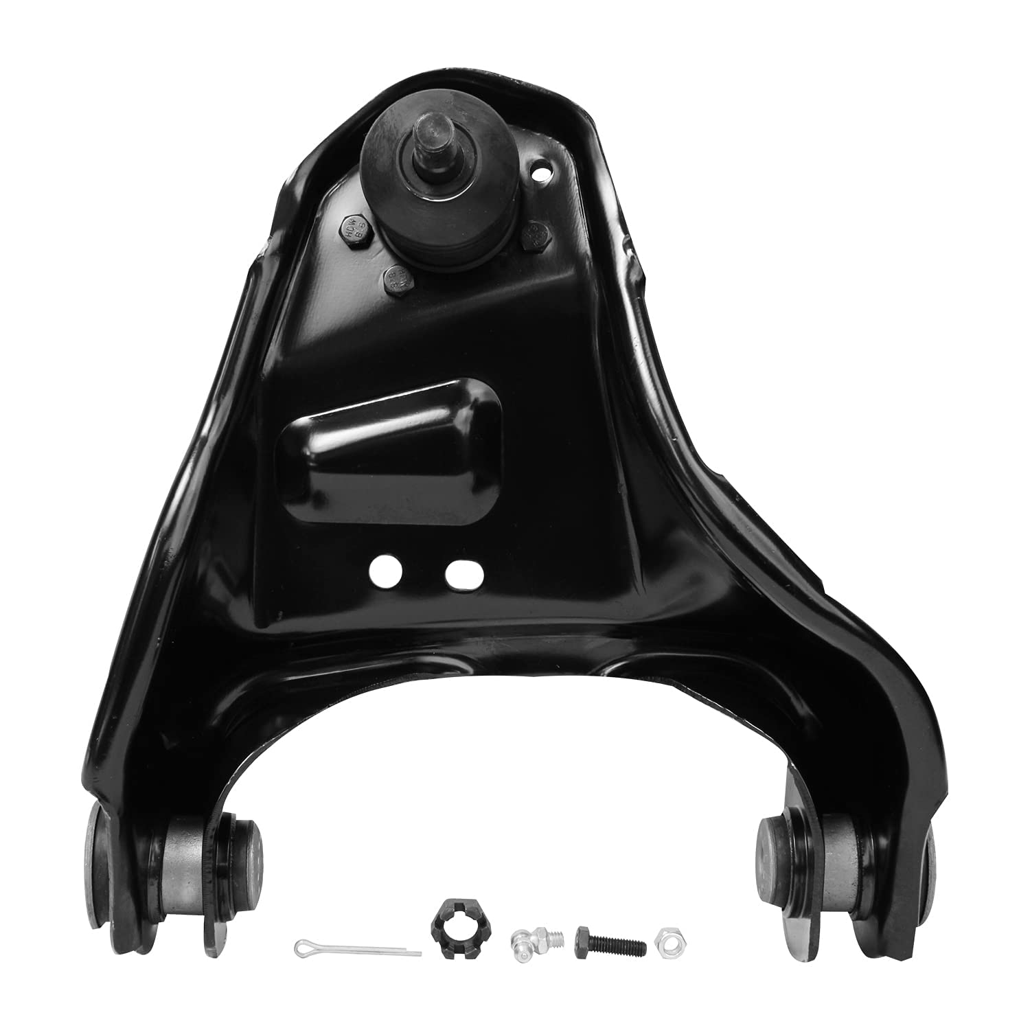 Detroit Axle - 4pc Front End Control Arms Kit for Chevy S10 Blazer GMC S15 Jimmy Sonoma Syclone Typhoon Oldsmobile Bravada, 2 Upper Control Arms w/Ball Joint 2 Wheel Bearing Hubs Replacement