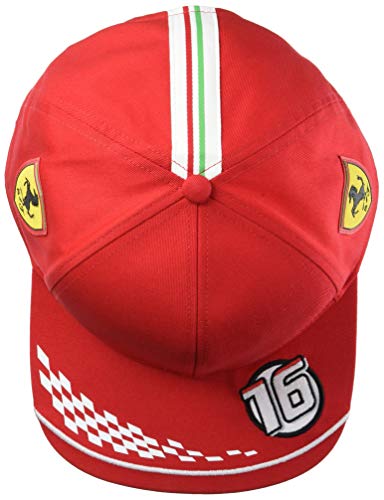 Fuel For Fans Unisex Formula 1 Scuderia Ferrari 2020 Team Cap, Charles Leclerc, Red, One Size