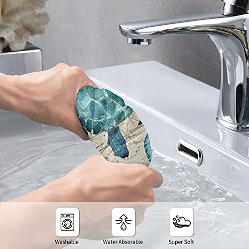 XWQWER Sea Turtle Ultra Soft Highly Absorbent Decor Hand Towels, Dish Guest Towel Multipurpose for Bathroom Kitchen Gym Hotel Spa and Home(27.5 x 12 in)