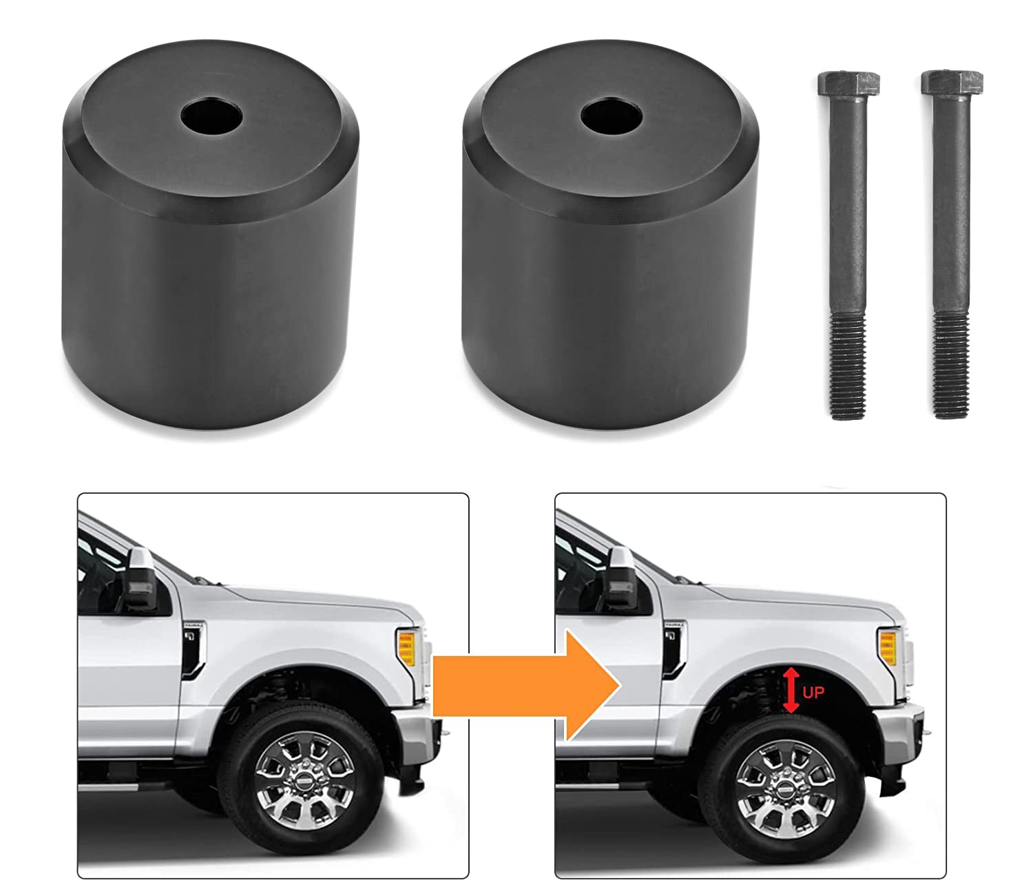WeiSen 3 Inch Front Lift Leveling Suspension Spacer Kit Compatible with 2015-2023 Ford F250 F350 Super Duty 4WD