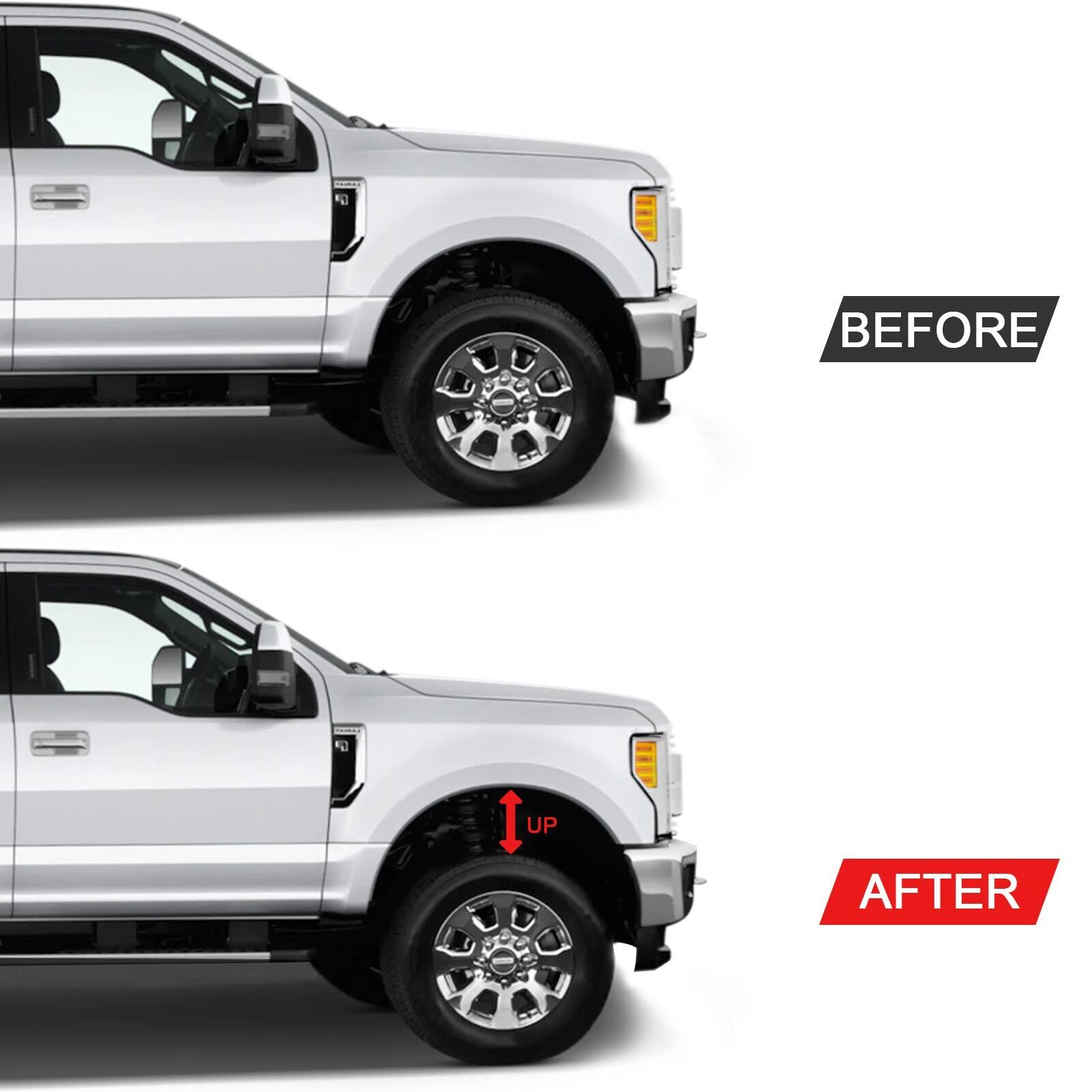WeiSen 3 Inch Front Lift Leveling Suspension Spacer Kit Compatible with 2015-2023 Ford F250 F350 Super Duty 4WD