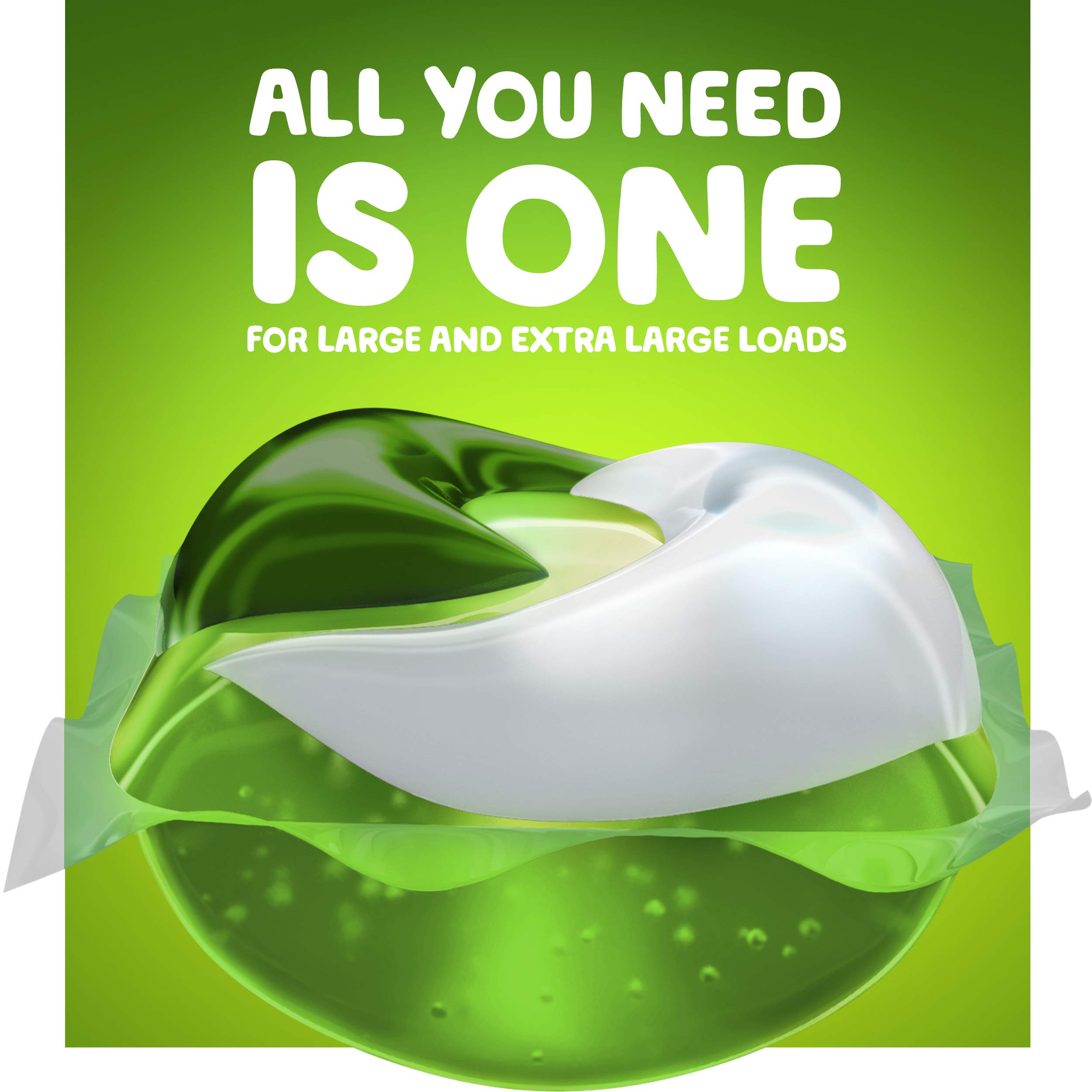 Gain Ultra Flings Liquid Laundry Detergent Pacs Designed for Large Loads, Original Scent, 41 Count