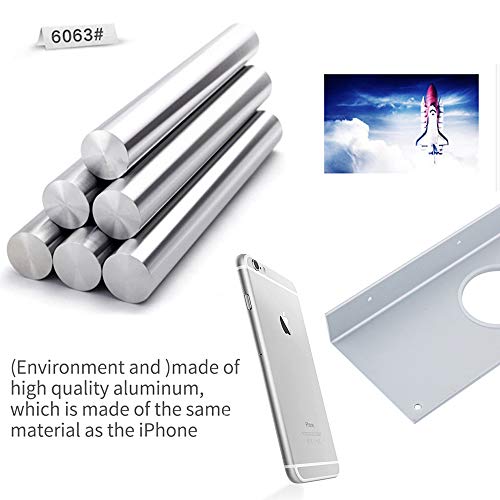 Cavoli Hair Blow Dryer Holder Wall Mounted,Space Aluminum, Nail Free Glue/ Drilling Screw, Bathroom Hanging Rack Organizer with 2 Cups