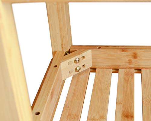 RANDEFURN Shower Bench 24'' Shower Chair with Shelf, Bathroom Bench,Shower Benches for InsideShower, Shoe Organizer or Entryway Bench 24x15x18.2 Inches