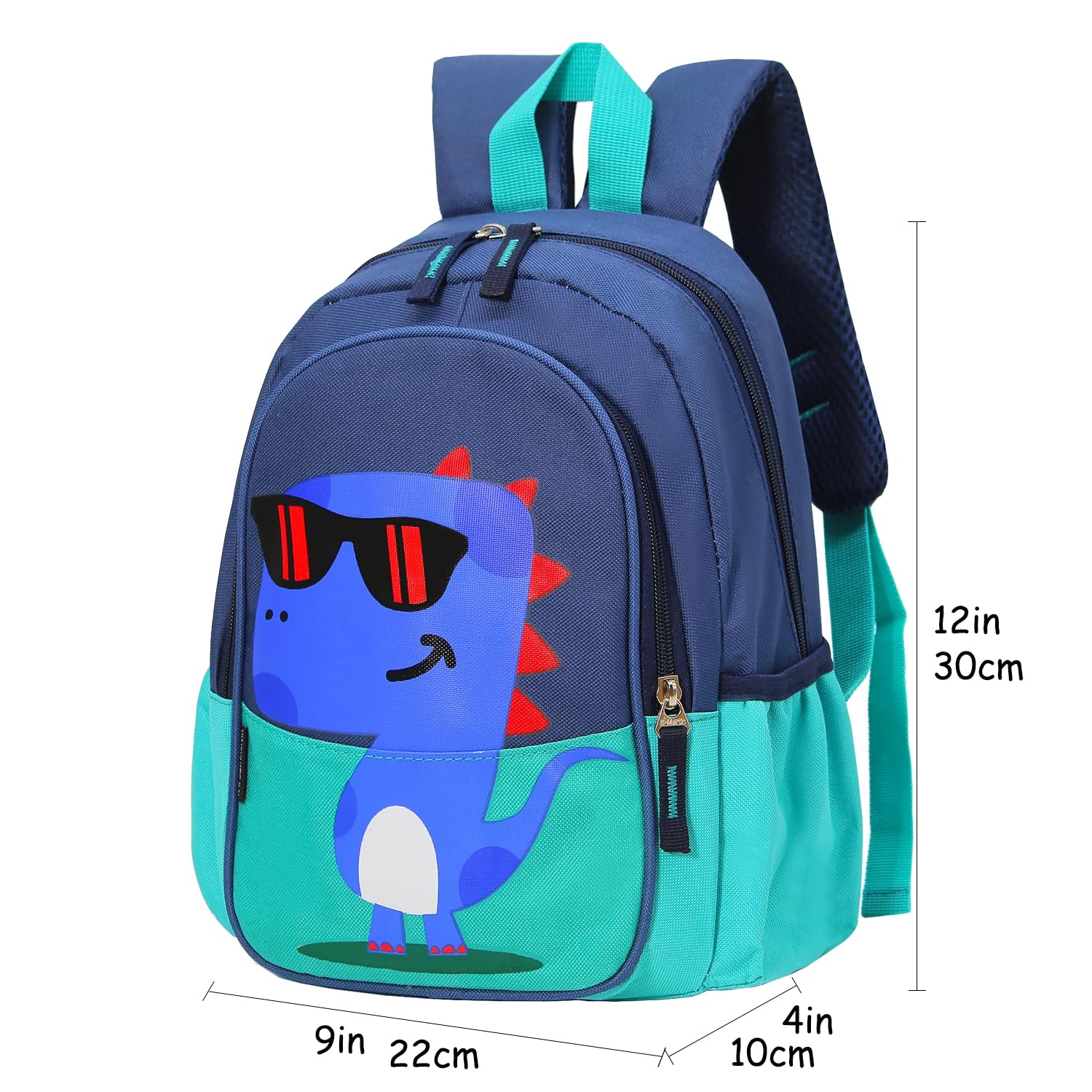 POWOFUN Kids Toddler Preschool Travel Backpack Cool Cute Cartoon Daypack (Dinosaur Green)
